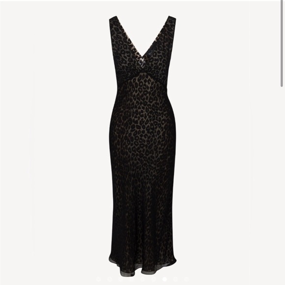 Realisation Par | Dresses | Realisation Par Black Leopard Midi Dress ...